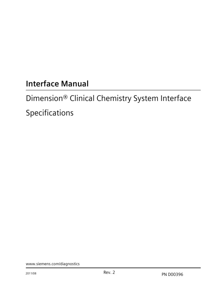 Interface Specification - Dimension - Interface Manual DXDCM ...