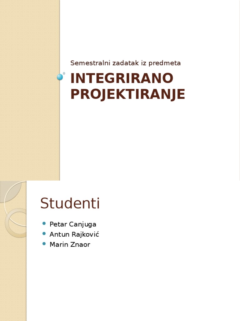 INTEGRIRANO PROJEKTIRANJE-BiM | PDF