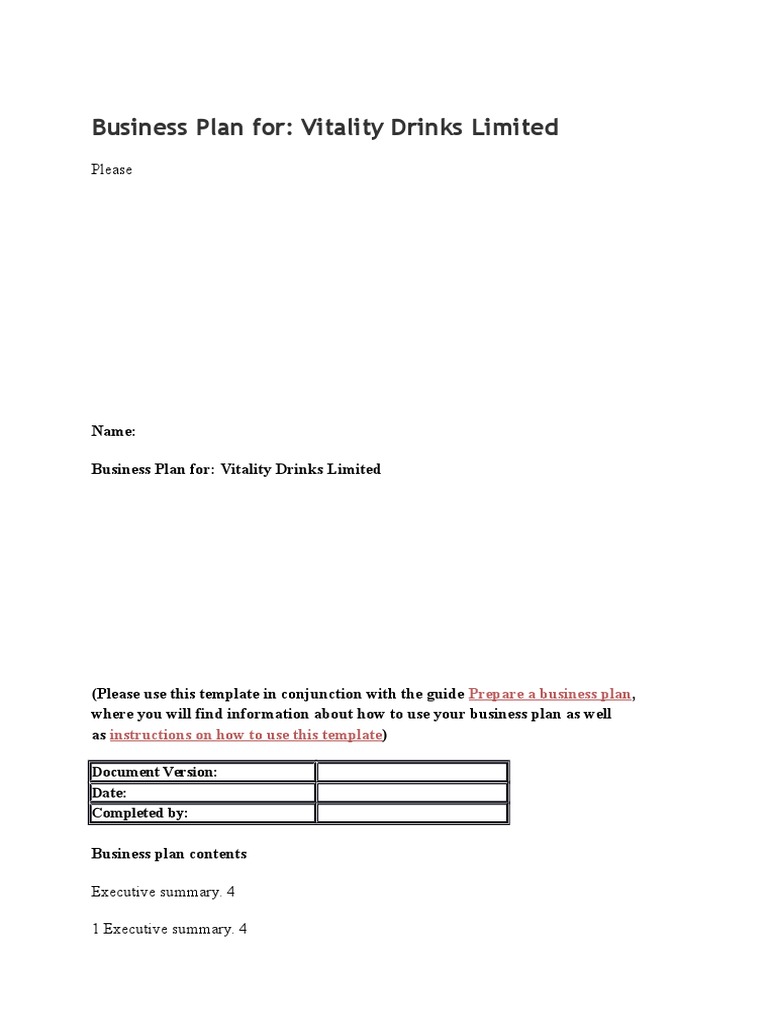 Business Plan For Soft Drink | PDF | Business Plan | Business