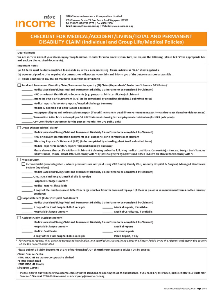 72-IncomeShield Claim Form | Personally Identifiable Information ...