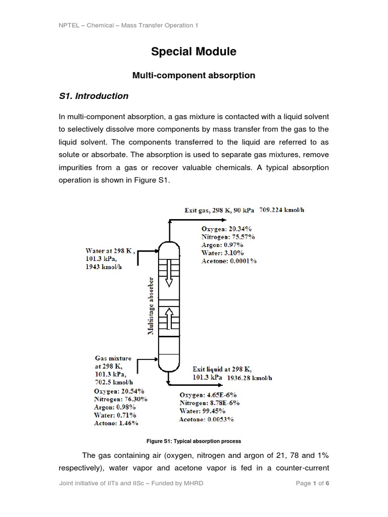 Derivation of the Kremser-Brown Equation for Predicting Component ...