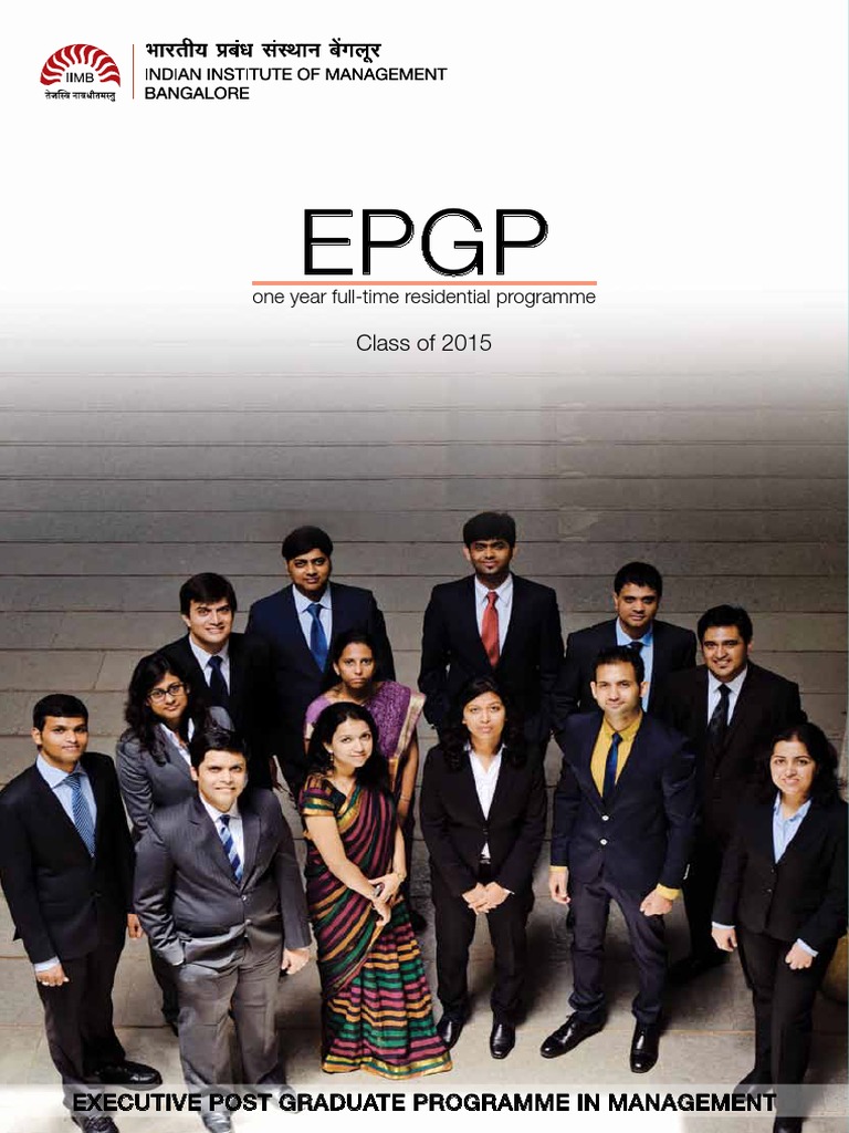 IIM Bangalore EPGP Class of 2015 Overview | PDF | Strategic Management ...