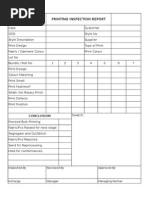 Fabric Inspection Report | PDF