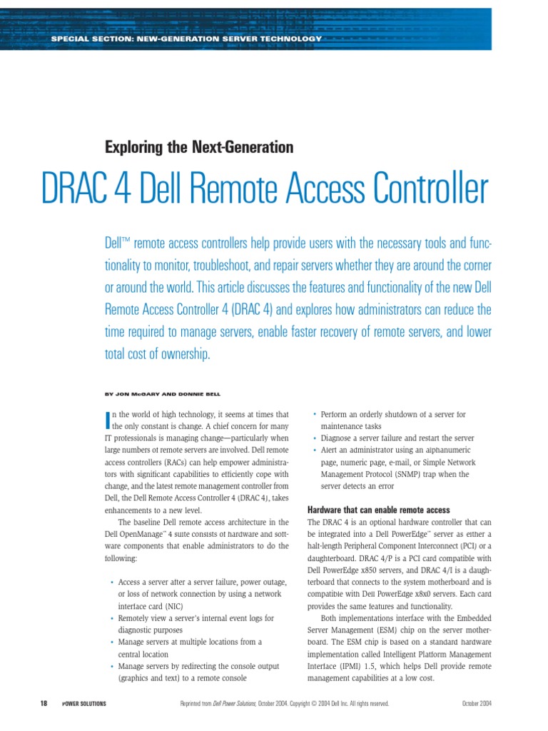 DRAC 4 Dell Remote Access Con: Troller | PDF | Command Line Interface ...