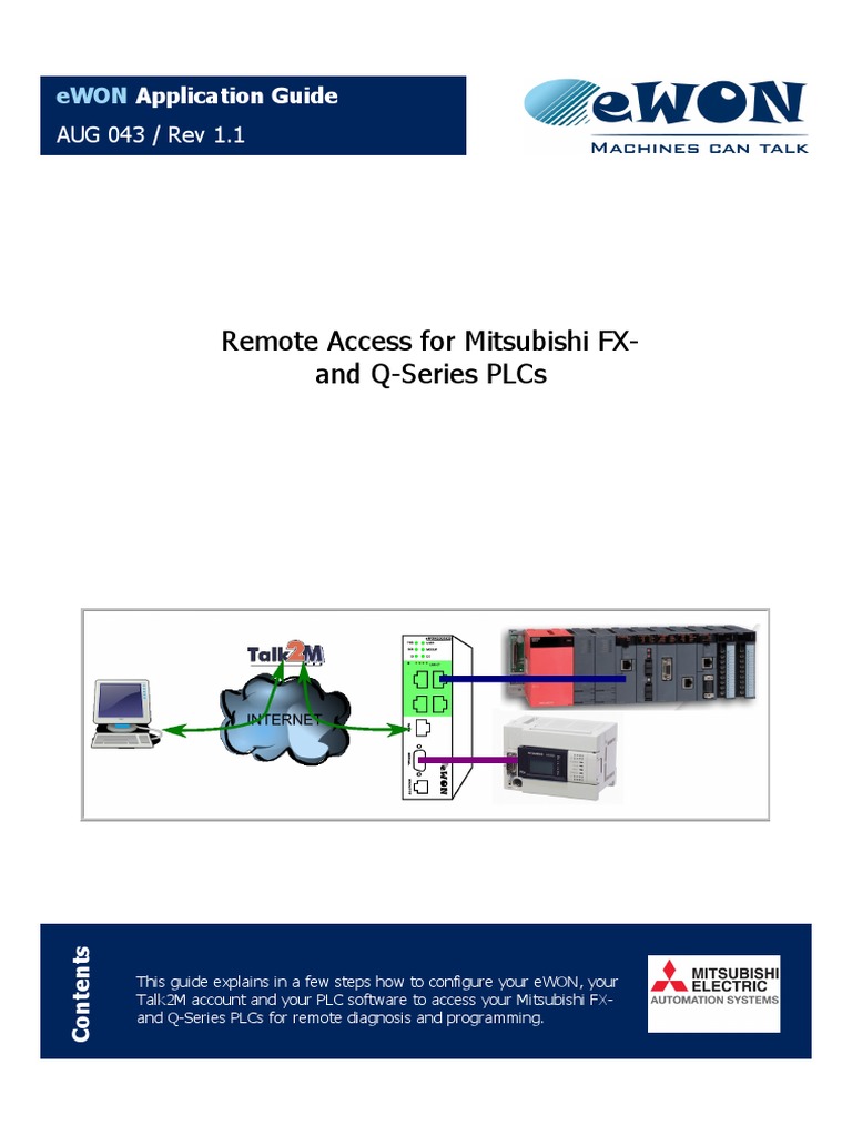 EWON (Remote Access For Mitsubishi PLCS) | PDF | Ip Address | Computer ...