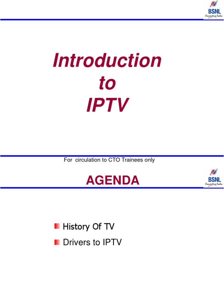 1.1 Introduction To IPTV | PDF | Iptv | Television