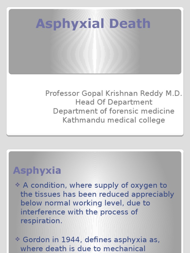 Asphyxial Death | PDF | Hanging | Medical Specialties