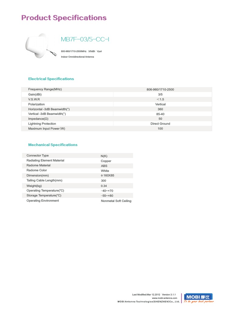 Antenna Omni | PDF | Science & Mathematics | Technology & Engineering