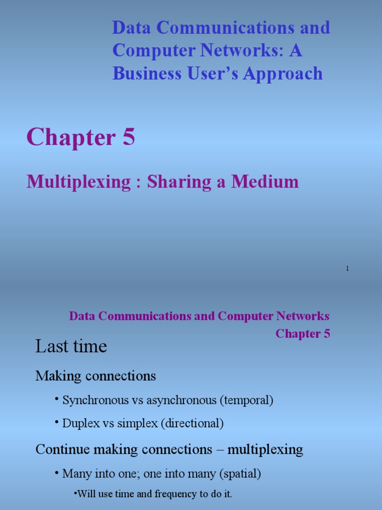 Data Communications and Computer Networks: A Business User's Approach ...
