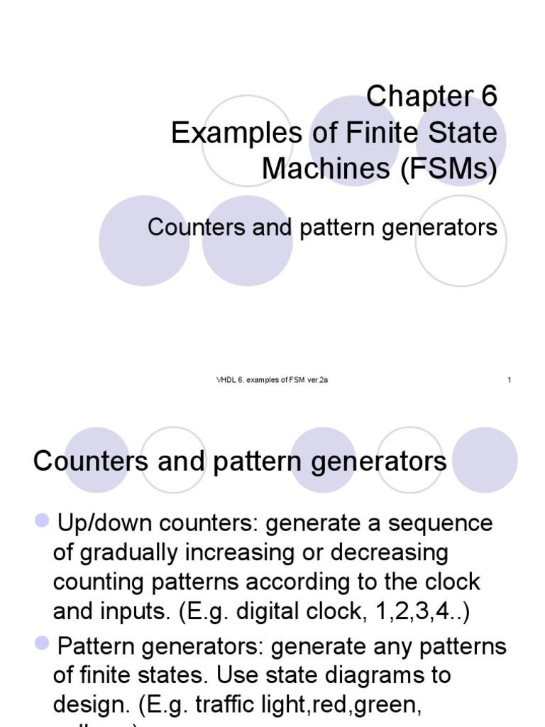 An Introduction to Finite State Machines (FSMs) Through Examples of ...