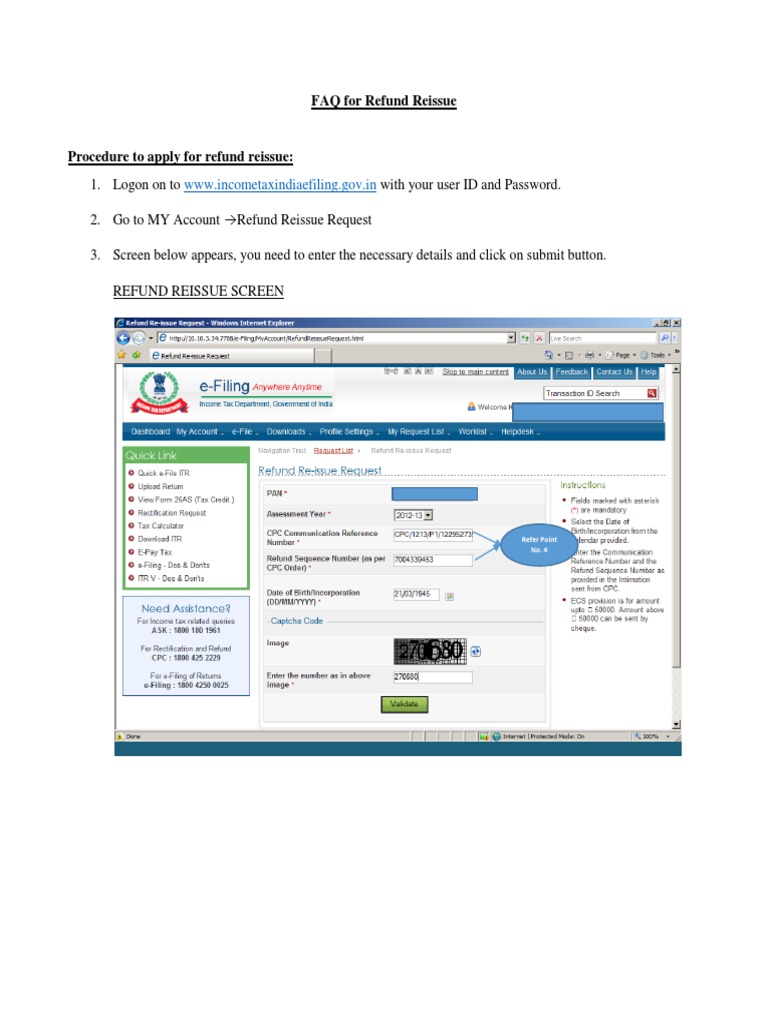 Refund Reissue Process for Taxpayers | PDF | Cheque | Computing