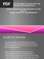 Sa 402 PDF | PDF | Financial Audit | Auditor's Report
