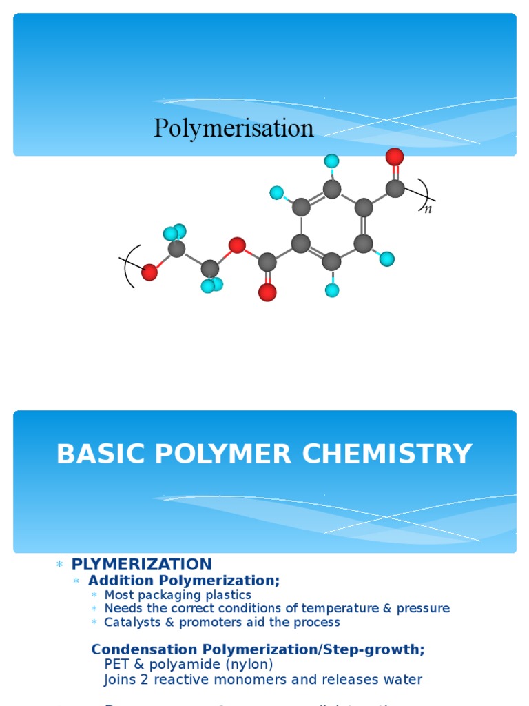 Lecture 2.0 Polymerisation | Polymerization | Polymers