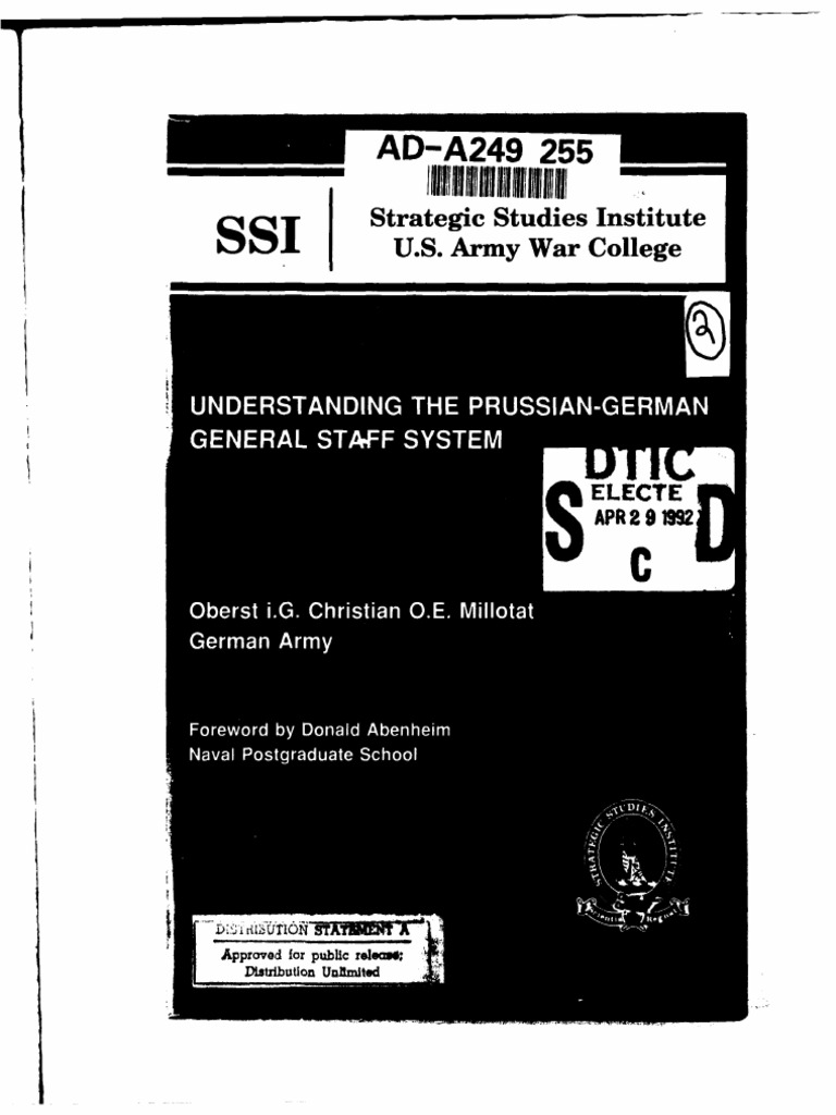 Understanding The General Staff System | PDF | Staff (Military ...