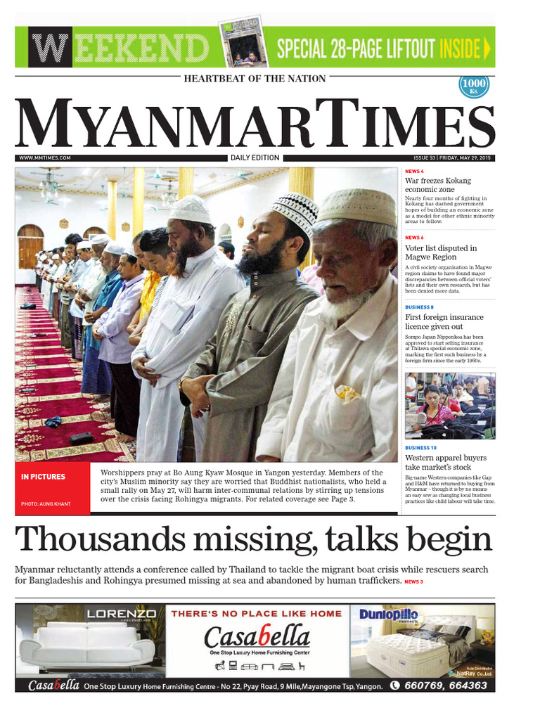 Friday, May 29, 2015 (MTE Daily Issue 53) | PDF | Rohingya People | Myanmar