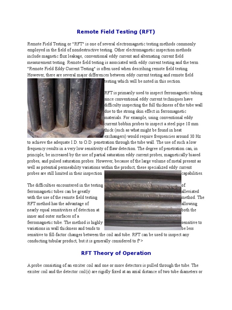 Remote Field Testing | Inductor | Magnetic Field