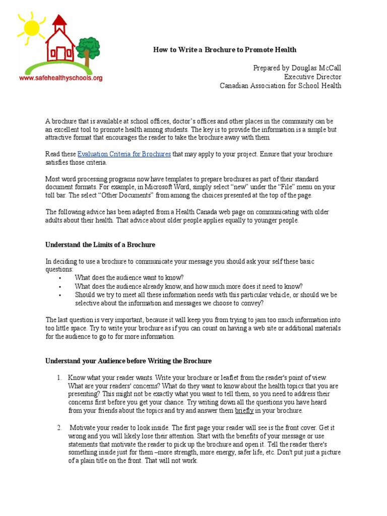 How To Write A Brochure | PDF | Acronym | Typefaces