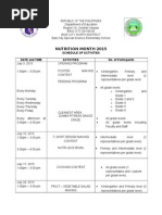 Action Plan Feeding Program | PDF | Malnutrition | Wellness