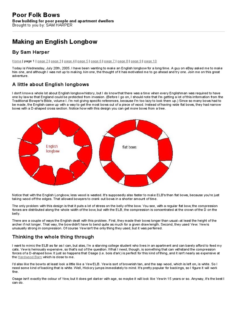 How To Make An English Longbow1 | PDF