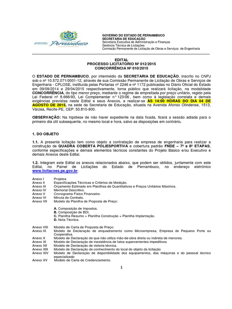 Modelo de Edital | Download grátis PDF | Balancete | Lei Estatutária