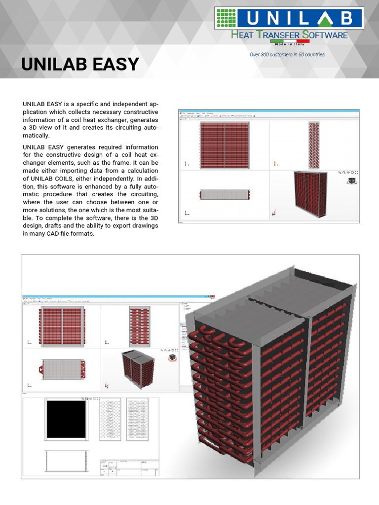 Unilab Easy | PDF | Heat Exchanger | Computer Aided Design