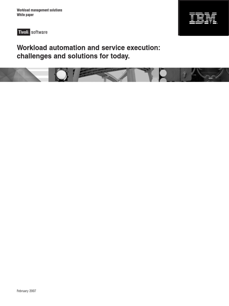 Workload Automation Service Execution | PDF | Business Process | Automation