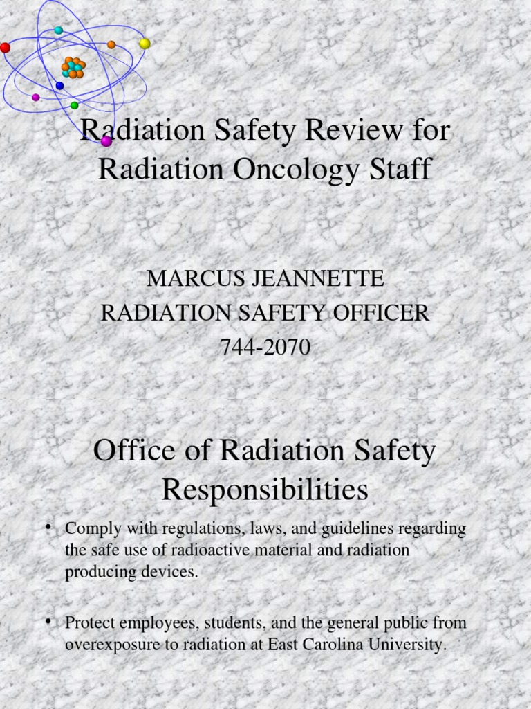 Radiation Safety Course Powerpoint Presentation | PDF | Ionizing ...