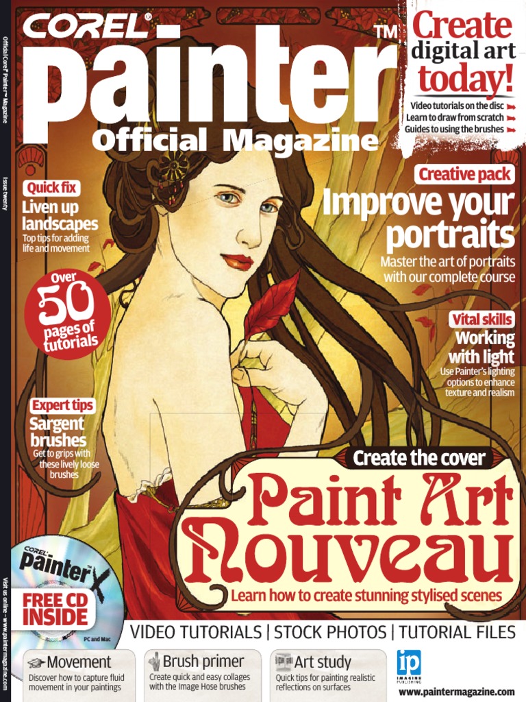 Corel Painter - 20 - Magazine, Art, Digital Painting, Drawing, Draw, 2d ...