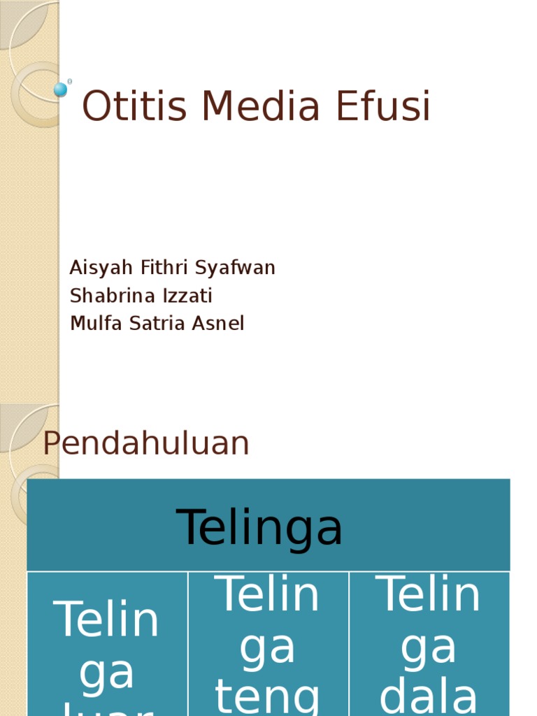 Otitis Media Efusi | PDF