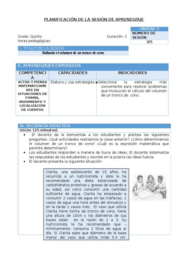 Mat5 U3-Sesion3 | PDF | Volumen | Maestros