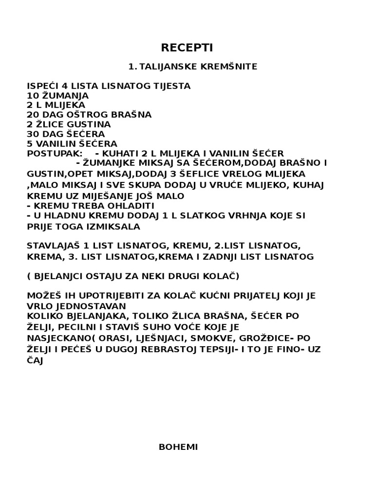Recepti | PDF