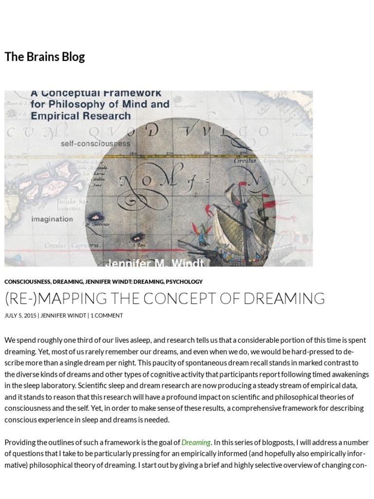 (Re-) Mapping The Concept of Dreaming | PDF | Dream | Rapid Eye ...