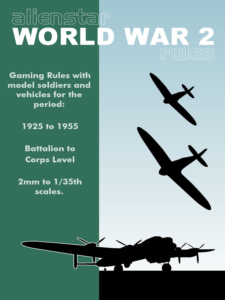 WW2 Rules - Gaming Rules 1925 To 1955 - Alienstar Publishing | Download ...
