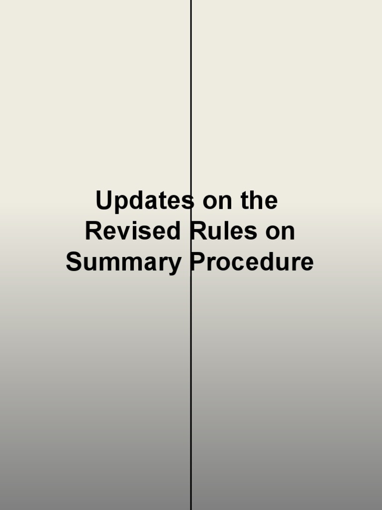 RSP Simplified Handout | PDF | Summary Judgment | Judgment (Law)