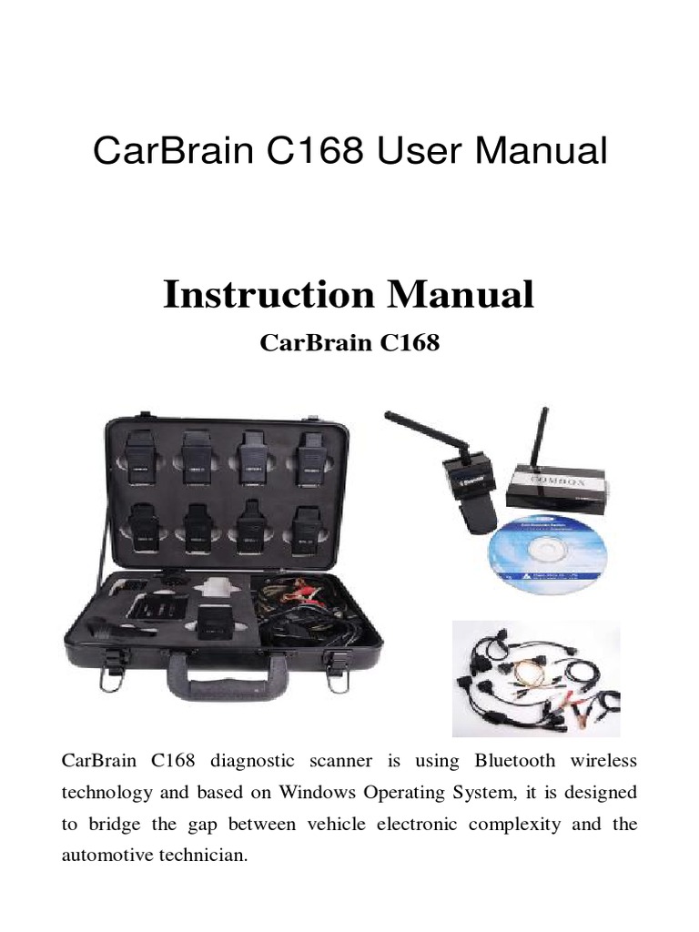 Carbrain c168 User Manual 2 | PDF | Installation (Computer Programs) | Usb