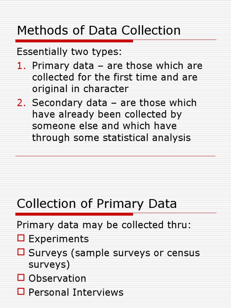 Methods Data Collection | PDF | Survey Methodology | Observation