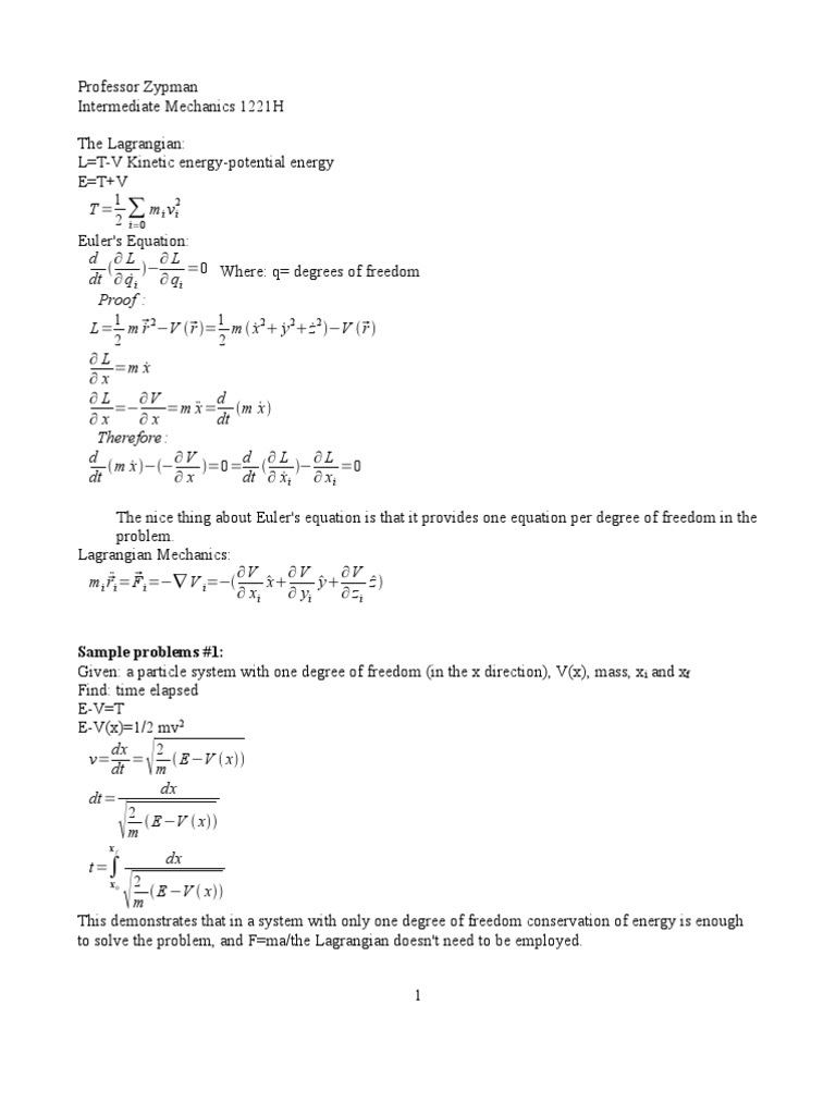 Classical Mechanics Notes | PDF | Angular Momentum | Acceleration Classical Mechanics Notes | PDF | Angular Momentum | Acceleration