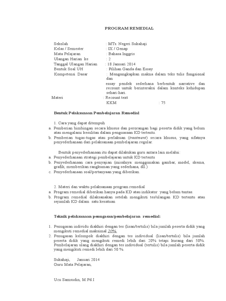 Remedial Contoh | PDF | Bali | Alam