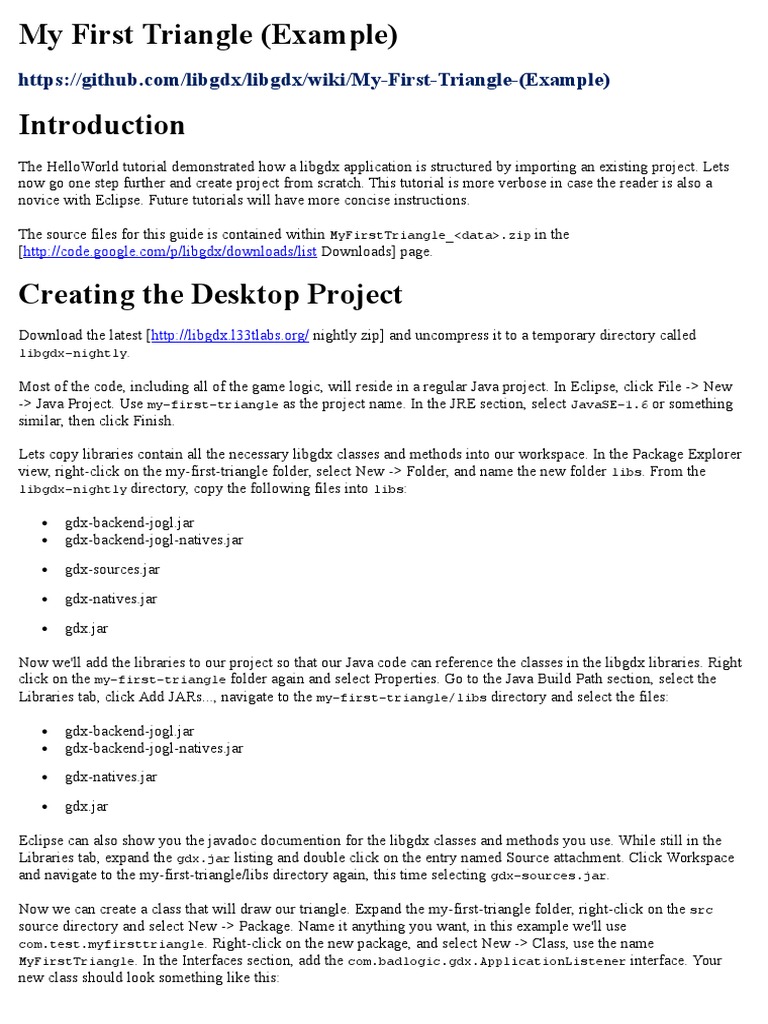 Libgdx And Java Pdf Java Programming Language Android Operating