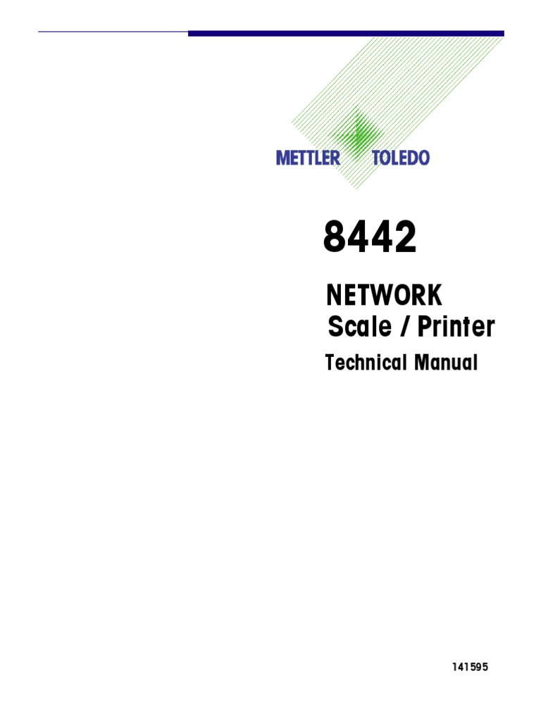 Mettler Toledo 8442 Technical Manual | PDF | Electromagnetic ...
