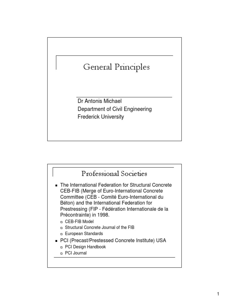 Prestressed General Principles | PDF | Prestressed Concrete | Chemical ...