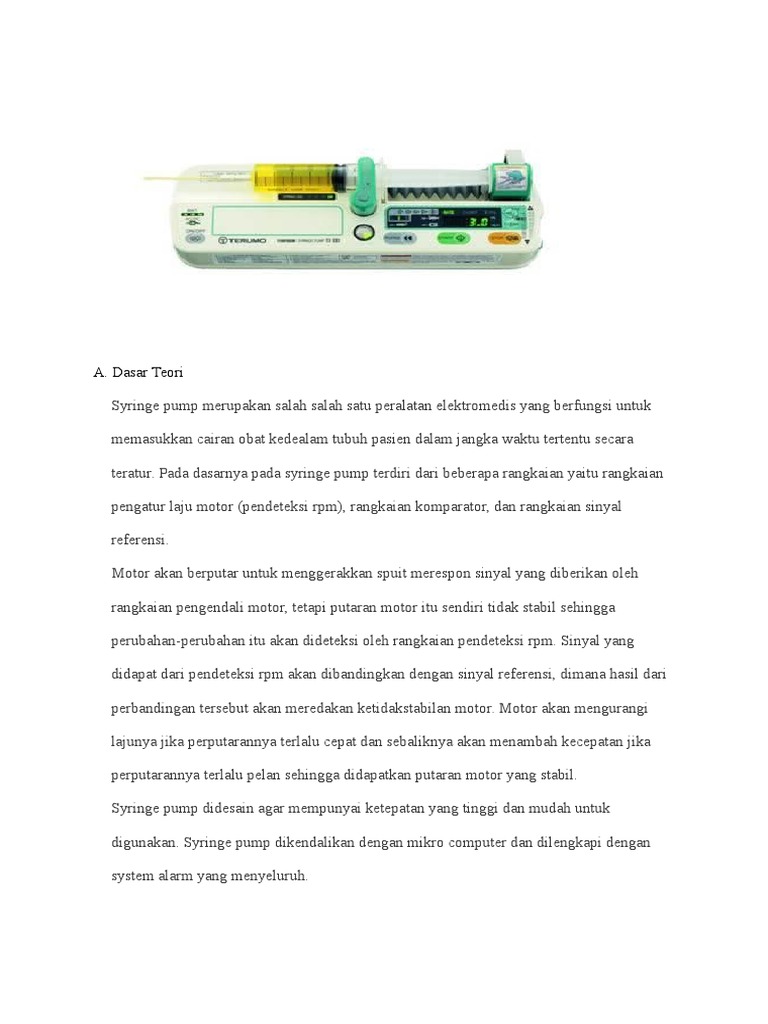 Syringe Pump | PDF