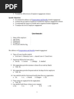 Rewards and Recognition Questionnaire | PDF | Organizational Behavior ...