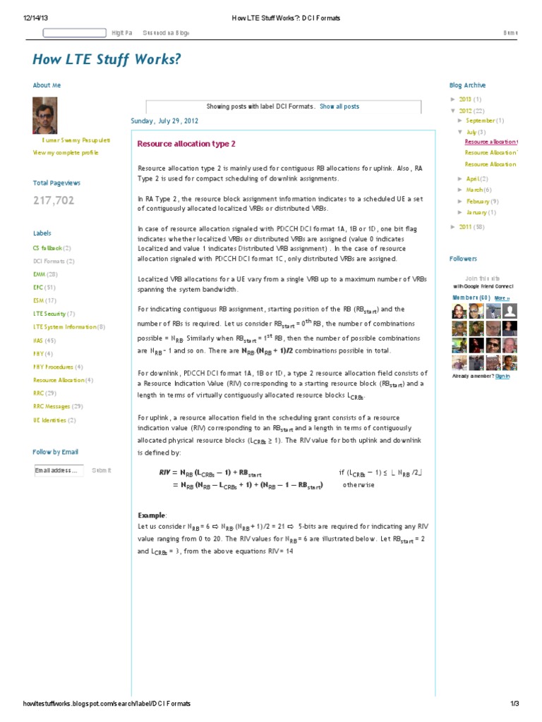 How LTE Stuff Works - DCI Formats | PDF | Telecommunications ...