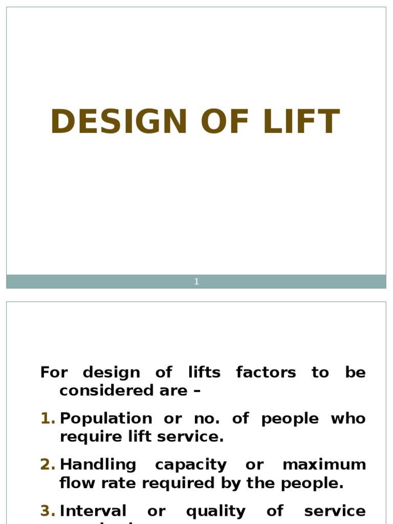 Lift Design 1223447167607154 9 | PDF | Elevator | Acceleration