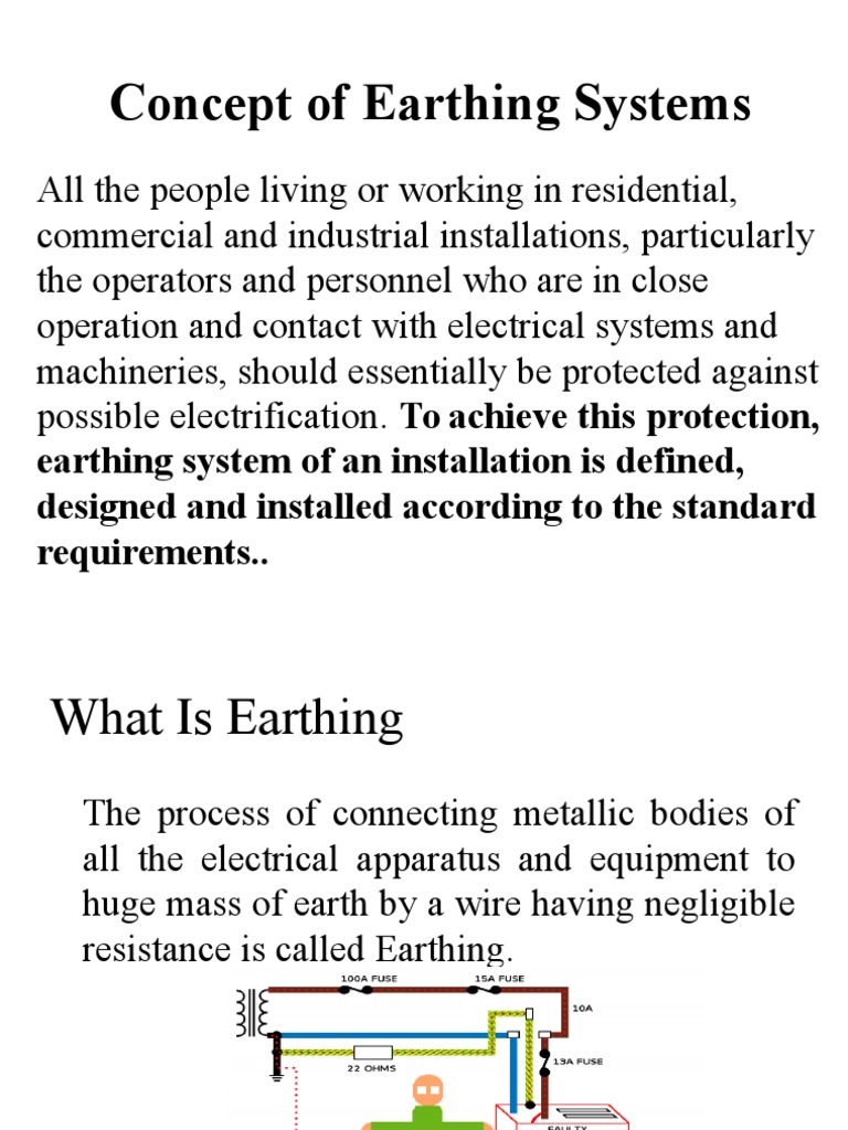 Concept of Earthing Systems | PDF | Physical Quantities | Equipment