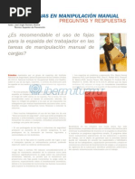 NIOSH Faja Lumbar | PDF | Factores humanos y ergonomía | Especialidades Medicas