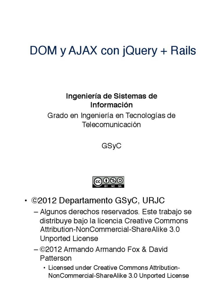 16 Dom Ajax Con Jquery Rails Pdf Script Java J Query
