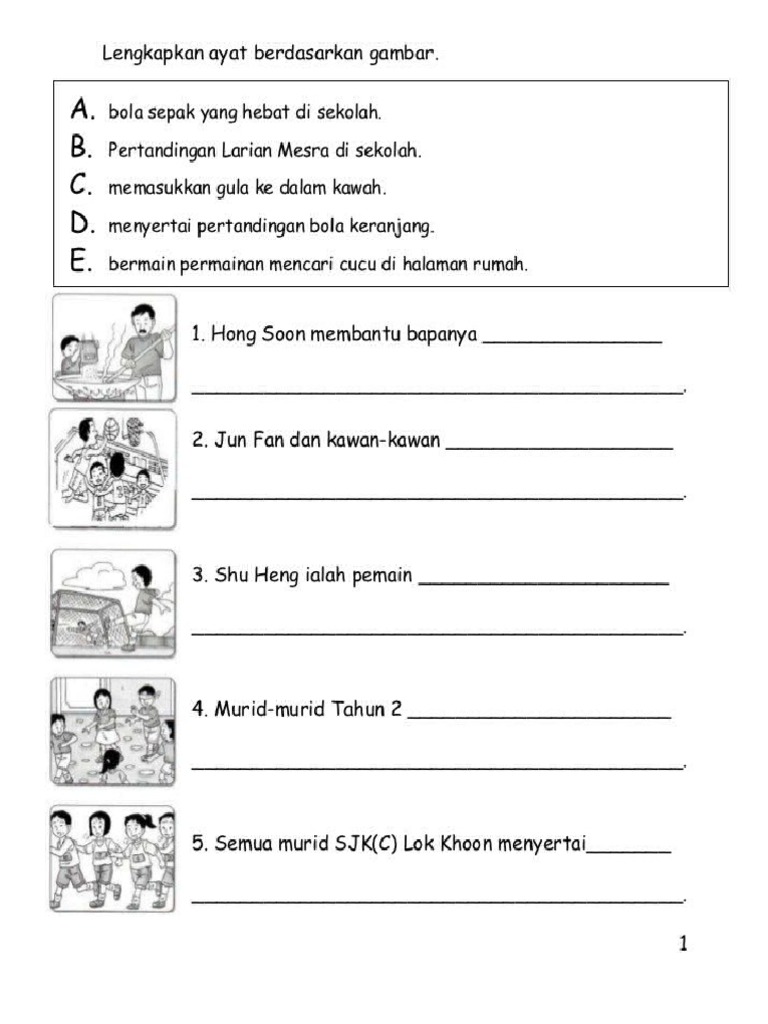 Latihan Bina Ayat Tahun 4 Modul Latihan Bina Ayat Perut Buncitmu