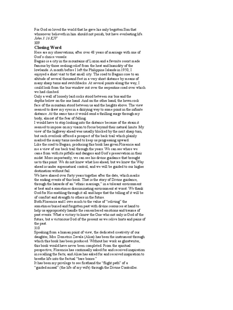 Closing Word Forsake | PDF